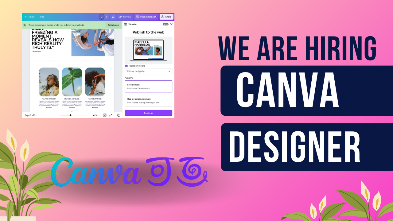 We’re Hiring: Remote Canva Designer (Australia-Based) 🇦🇺 - USA Hiring Job